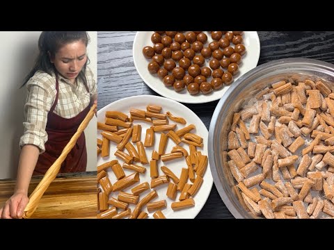 How to Make Tibetan Garma recipe/jaggery candy recipe/sweet dish recipe