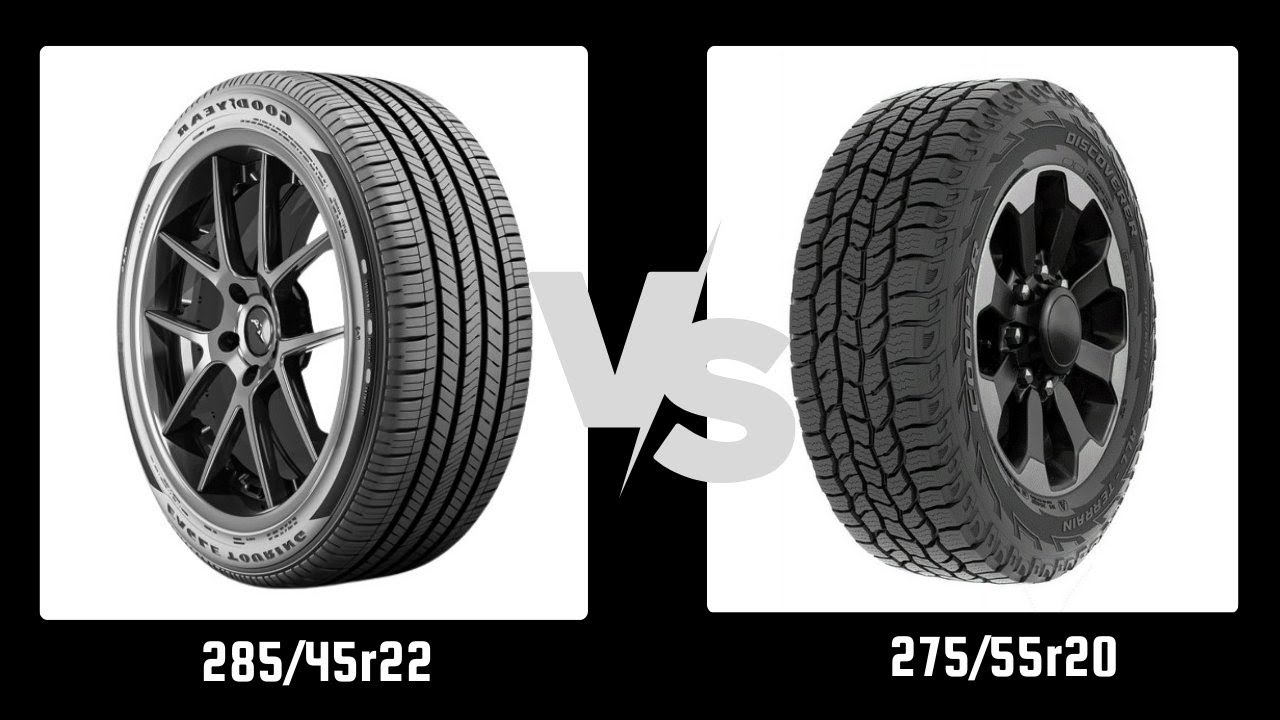 Tire Size 285/45r22 vs 275/55r20 - YouTube