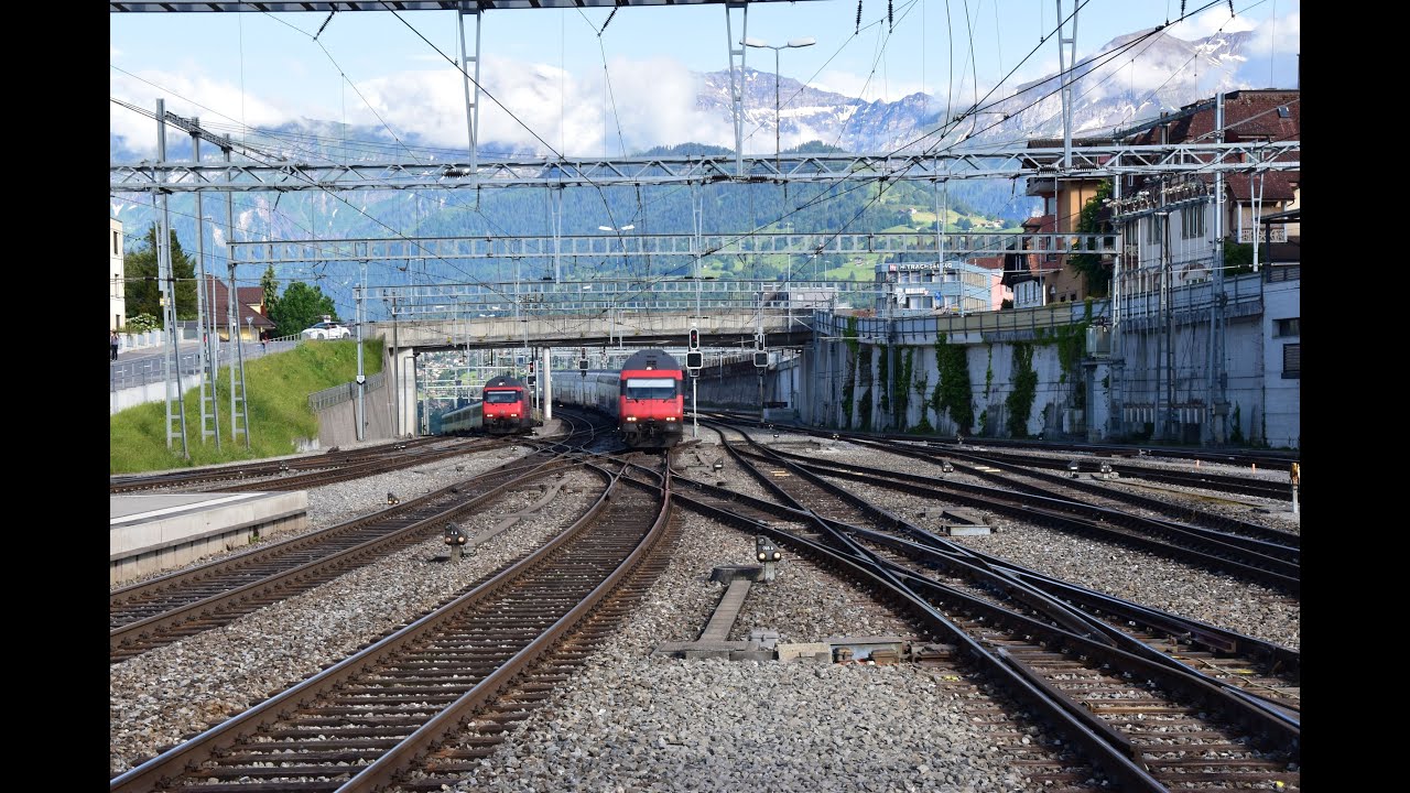 Bahnhof Spiez, Zugverkehr 2022, Teil 3 - YouTube