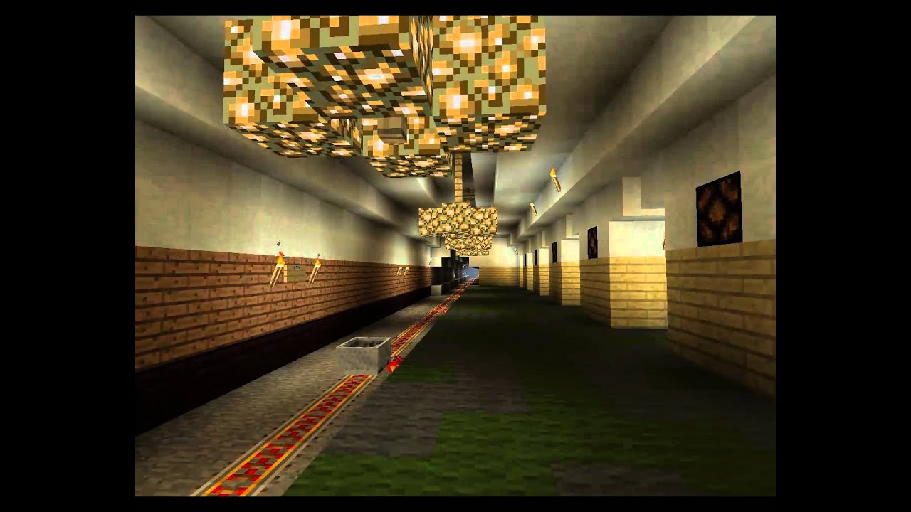Minecraft-russian metro creation (станция ВДНХ) - YouTube