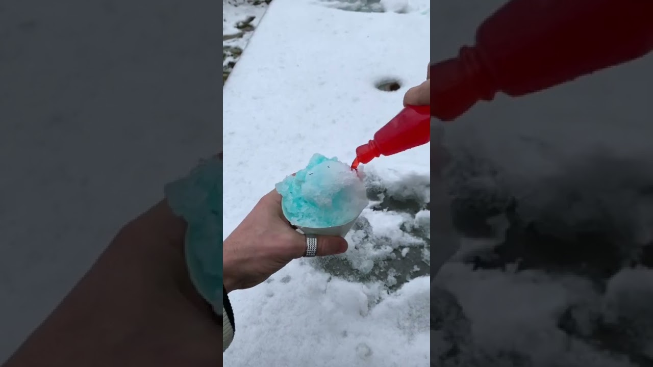 #shorts When life gives you snow... make snow cones! ️ Peep the iñstä ...