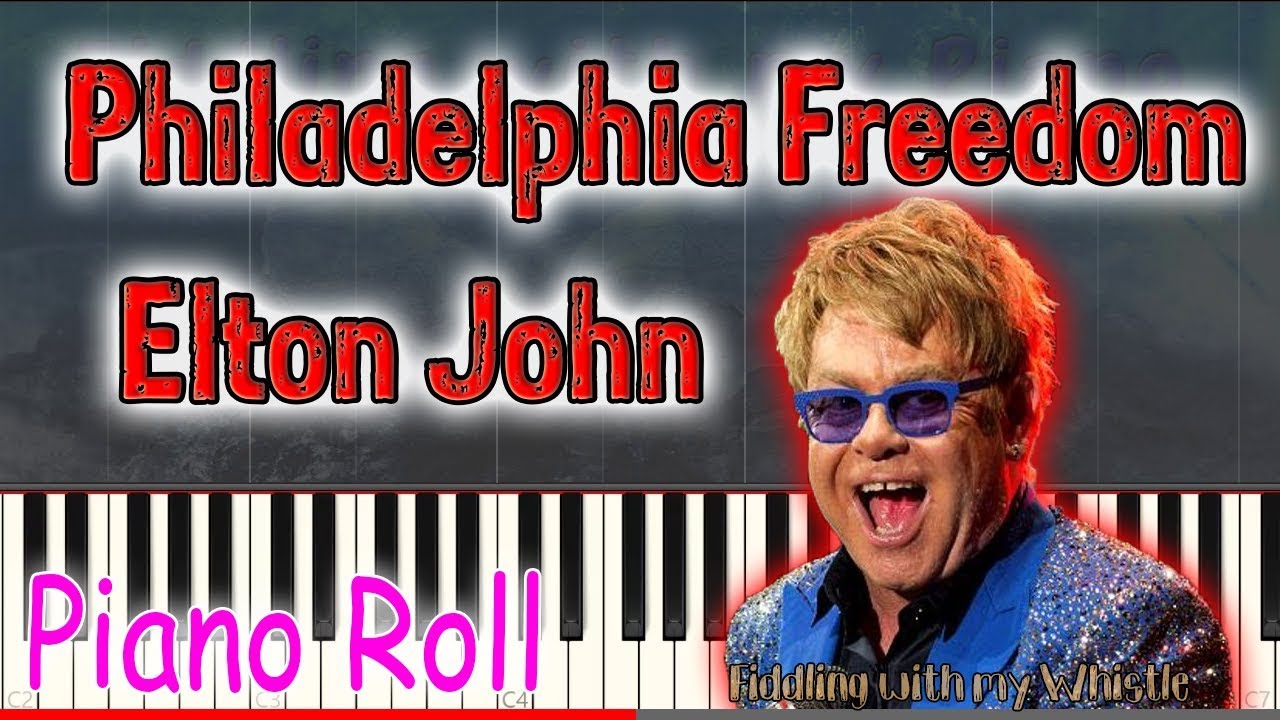 Philadelphia Freedom - Elton John - Piano - Play Along Tutorial - YouTube