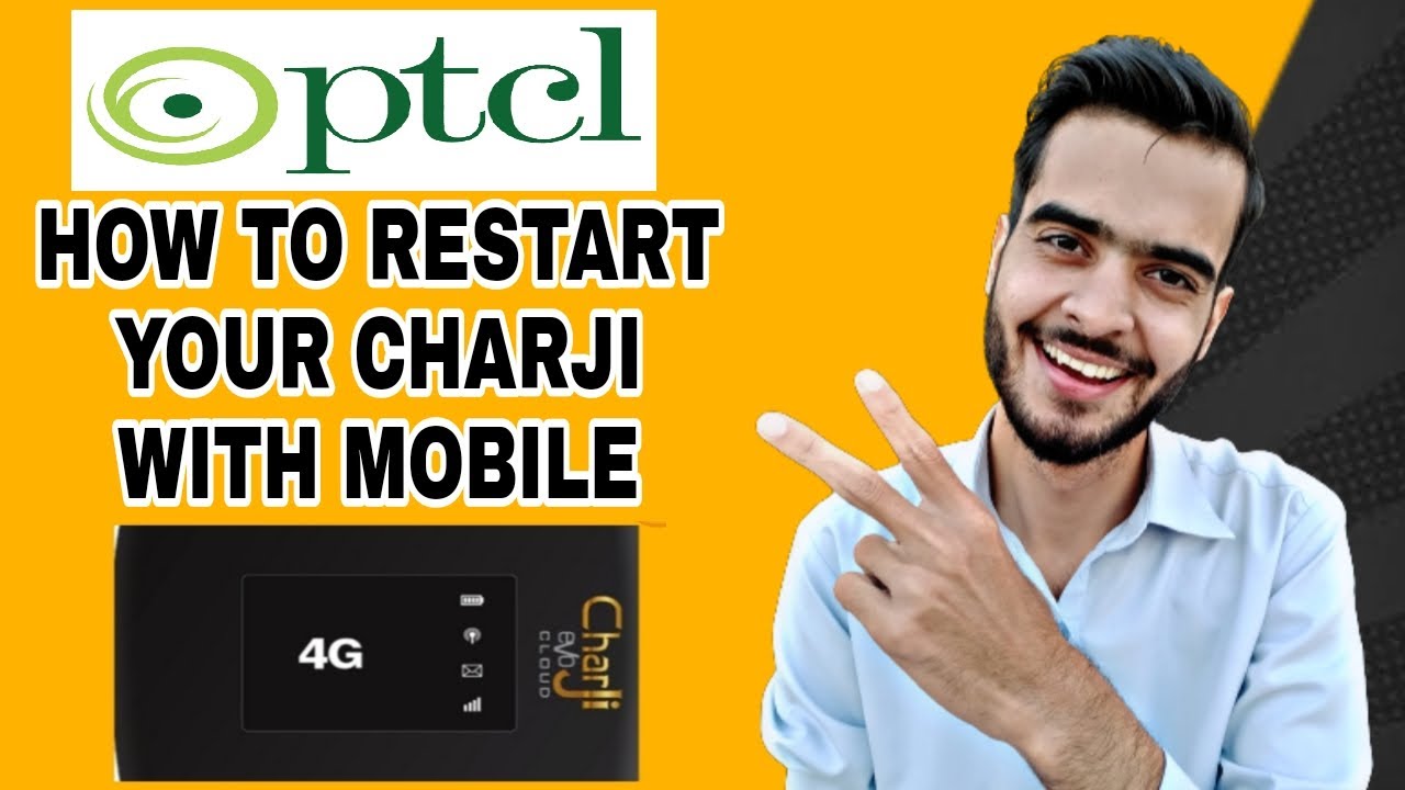 How to Restart Ptcl evo charji device with mobile - must watch - YouTube