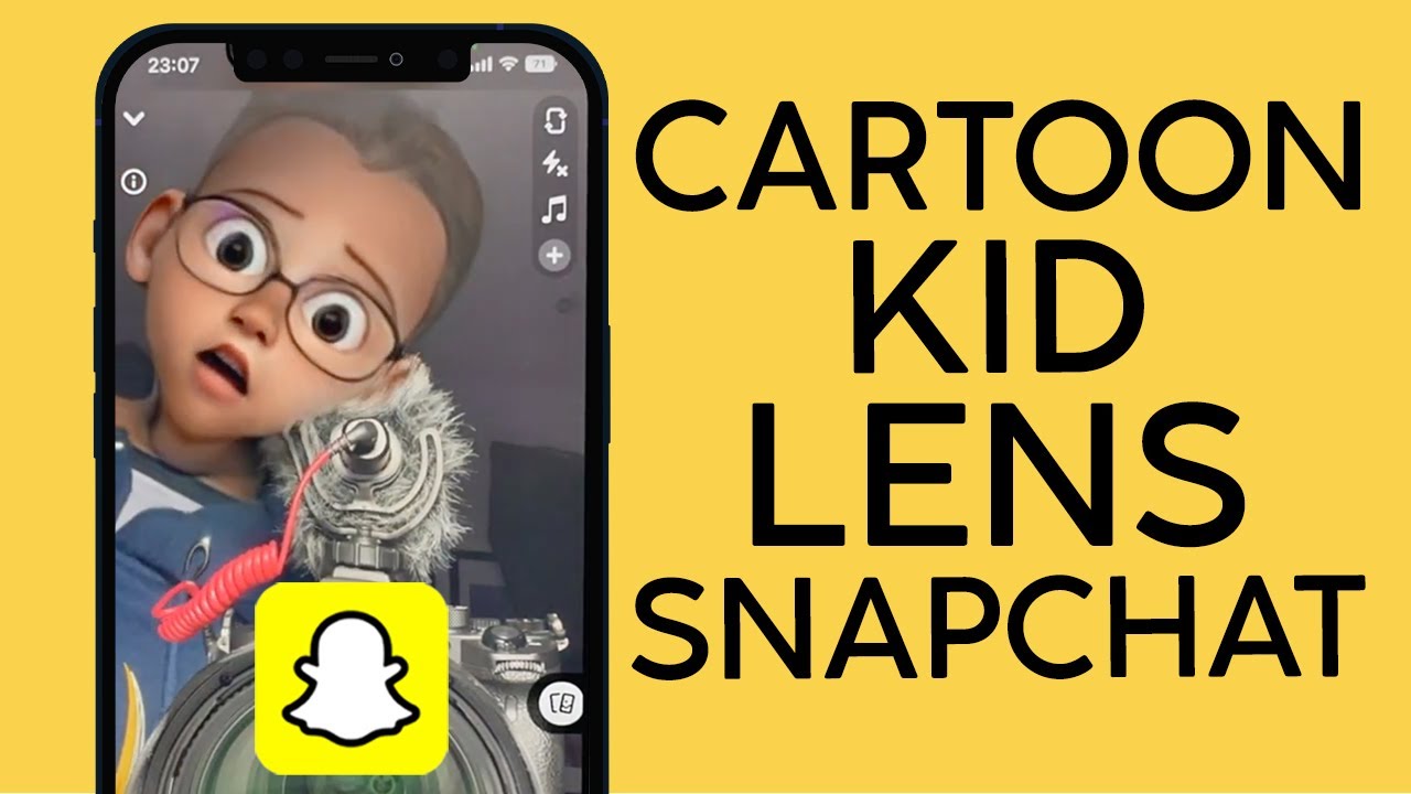How to Get the Disney Cartoon Kid Filter on Snapchat 2022 - YouTube