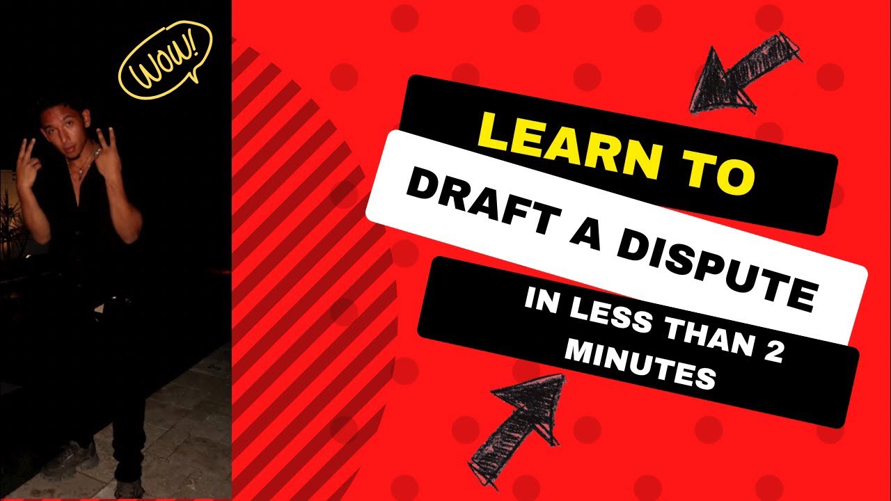 How to create a dispute letter in less than 2 minutes! - YouTube