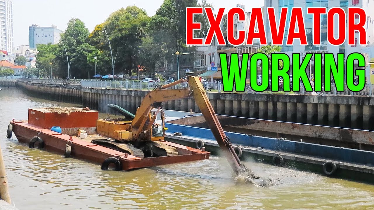 Excavator Working | Big Excavators Digging Mud | Excavators For Kids ...