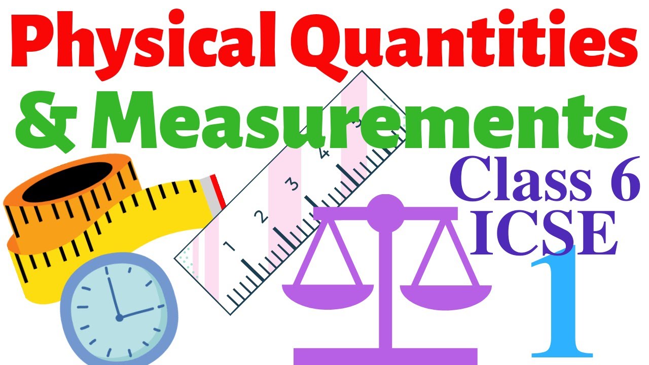 PHYSICAL QUANTITIES AND MEASUREMENTS CLASS 6 ICSE PART 1 YouTube