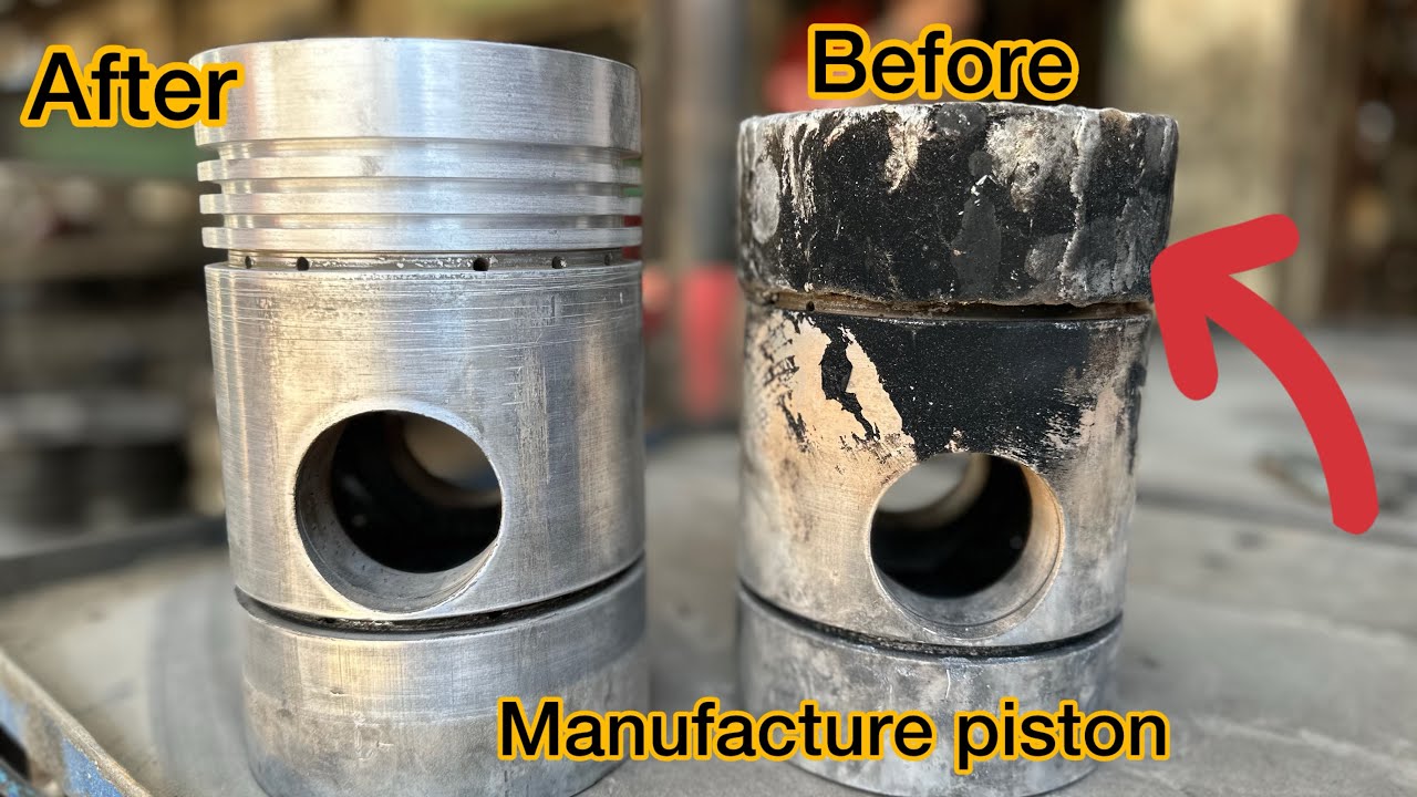 Incredible Process of Manufacturing Truck Engine Piston-Production of ...