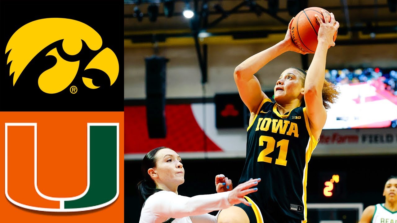 Iowa vs Miami Women's College Basketball 2025 - YouTube