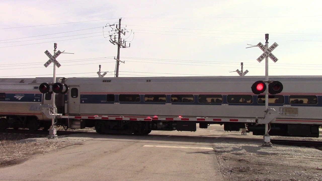 Amtrak 4622 South Elwood, IL 4/8/19 - YouTube