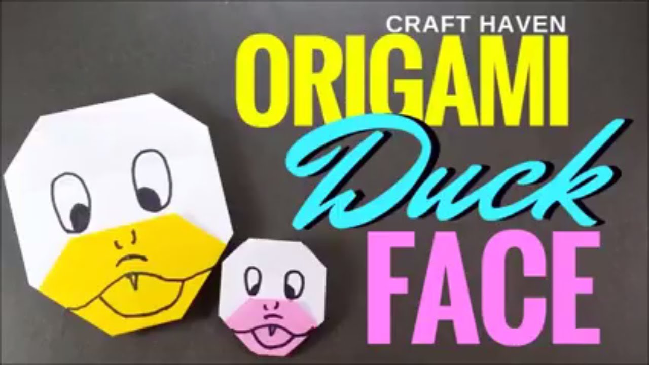 How to Make Origami Duck Face - Easy Origami Duck Tutorial for ...