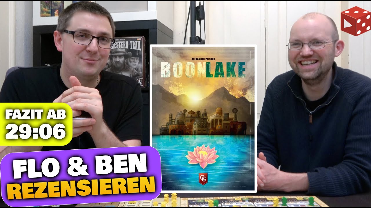 Ben & Flo rezensieren: BOONLAKE von Alexander Pfister. Regelüberblick & unsere Meinung - YouTube