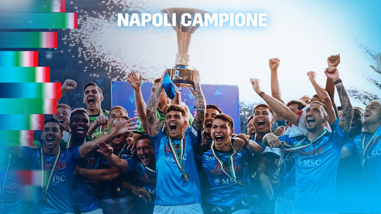 DI LORENZO alza la COPPA! NAPOLI è CAMPIONE D'ITALIA | DAZN - YouTube