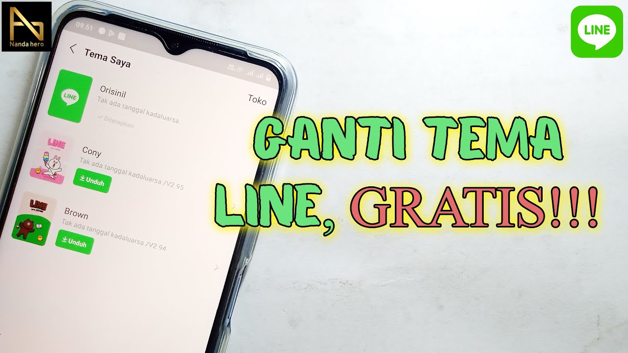 CARA GANTI TEMA LINE GRATIS 2024 - UBAH TEMA LINE TANPA APLIKASI - YouTube