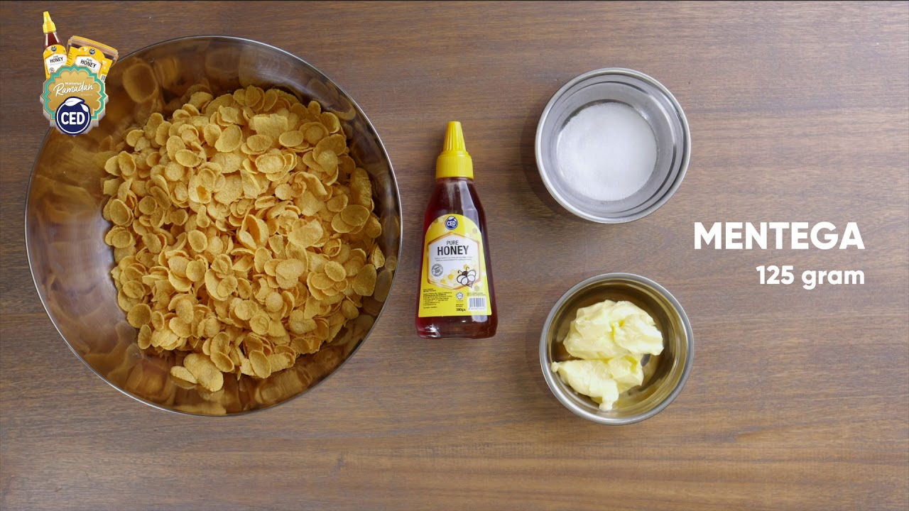 CED Pure Honey Cornflakes Madu - YouTube