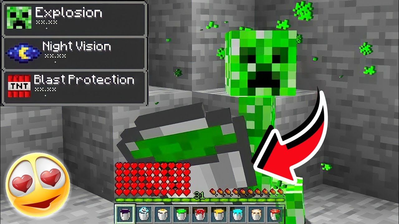 Minecraft but you can Milk All Mobs || Creeper Milk || Minecraft Mods ...