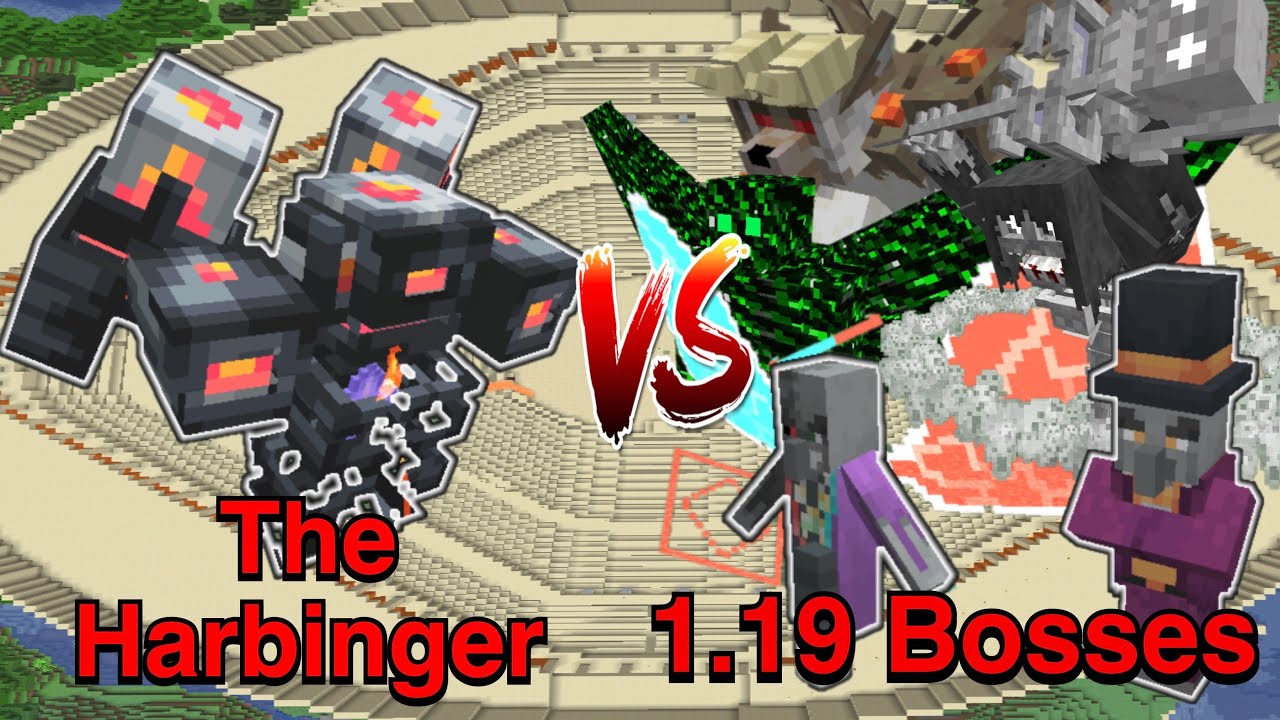 Minecraft |Mobs Battle| The Harbinger (L_Ender 's Cataclysm) VS 1.19 ...