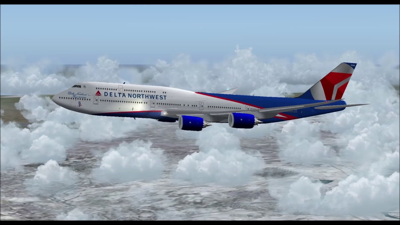BOEING 747 8I GENX DELTA NORTHWEST TAKE OFF FROM MANCHESTER INTL ...