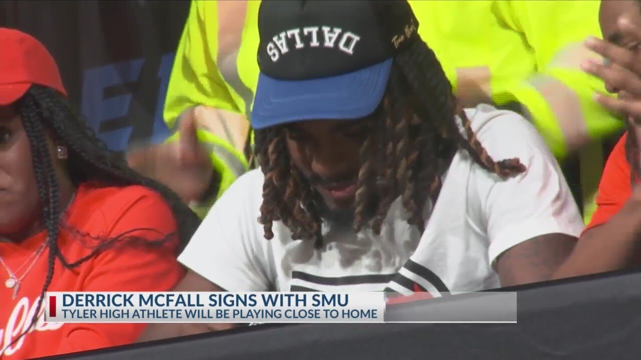 Derrick McFall signs with SMU - YouTube