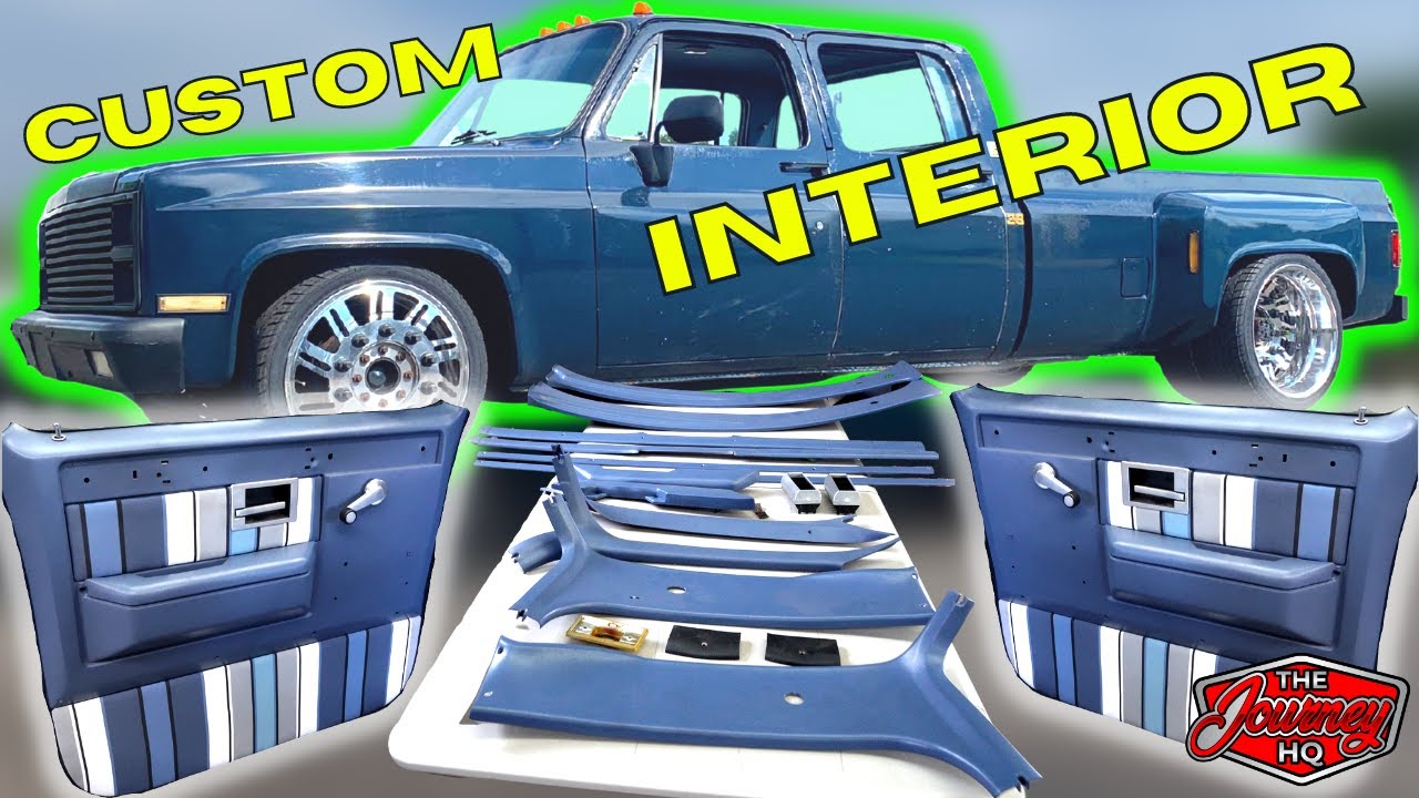Snake Oil Gets Custom Interior - Squarebody C10 Restoration - YouTube