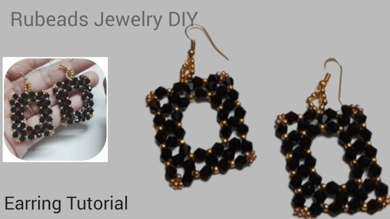 Crystal Earrings // Beads Jewellery Making//How to Make Crystal Jewelry ...