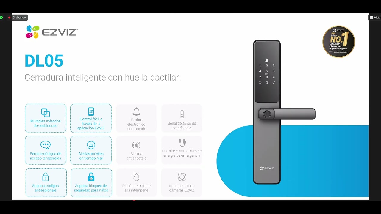 Capacitación Cerraduras EZVIZ DL04, DL04 y DL03 - YouTube