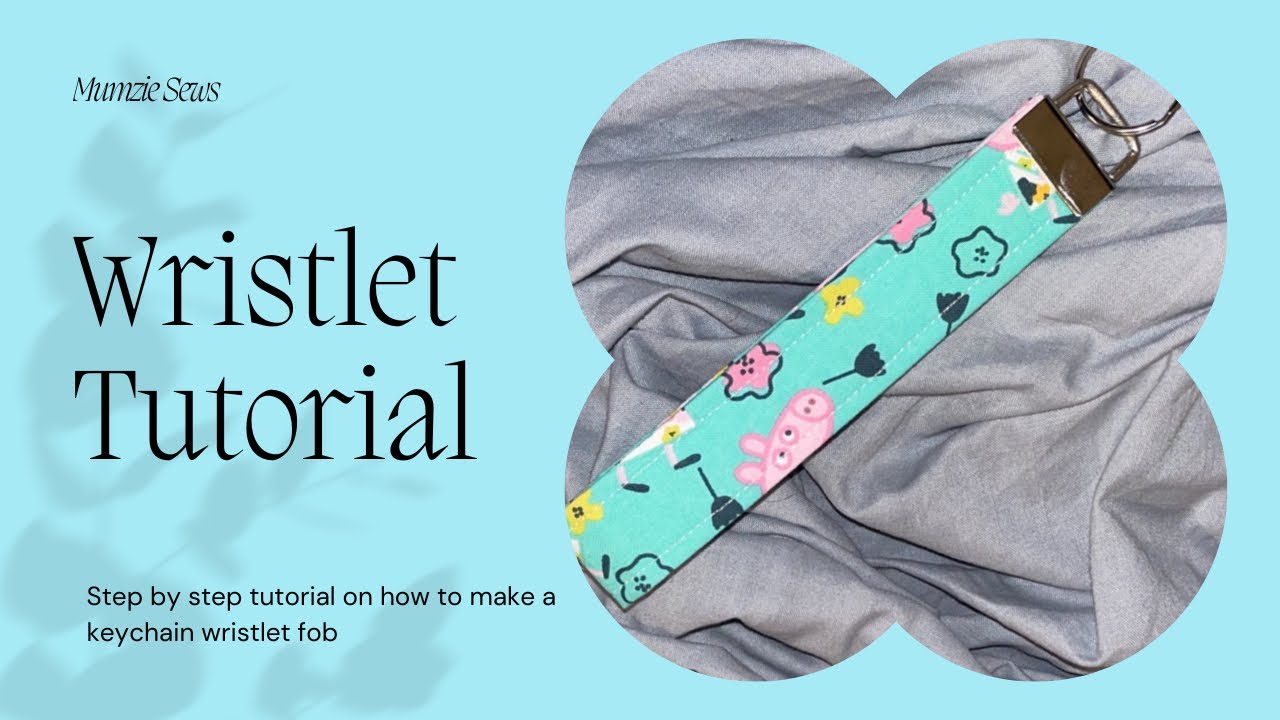 How to Sew : Wristlet Keychain fob - YouTube