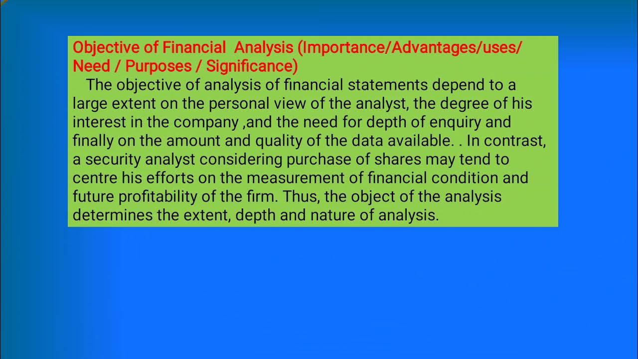 Objectives Of Financial Analysis YouTube objectives-of-financial-analysis-youtube