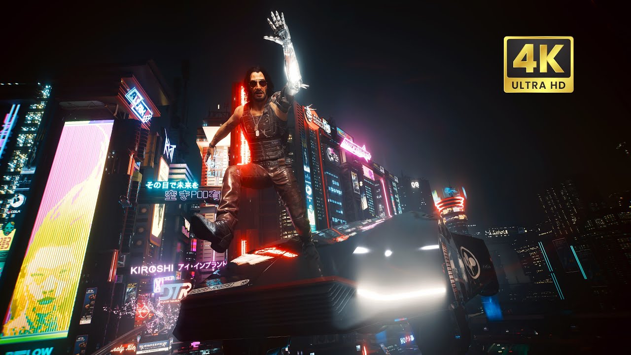 [4K HDR] Cyberpunk 2077 | Flying AV mod | Path Tracing - YouTube