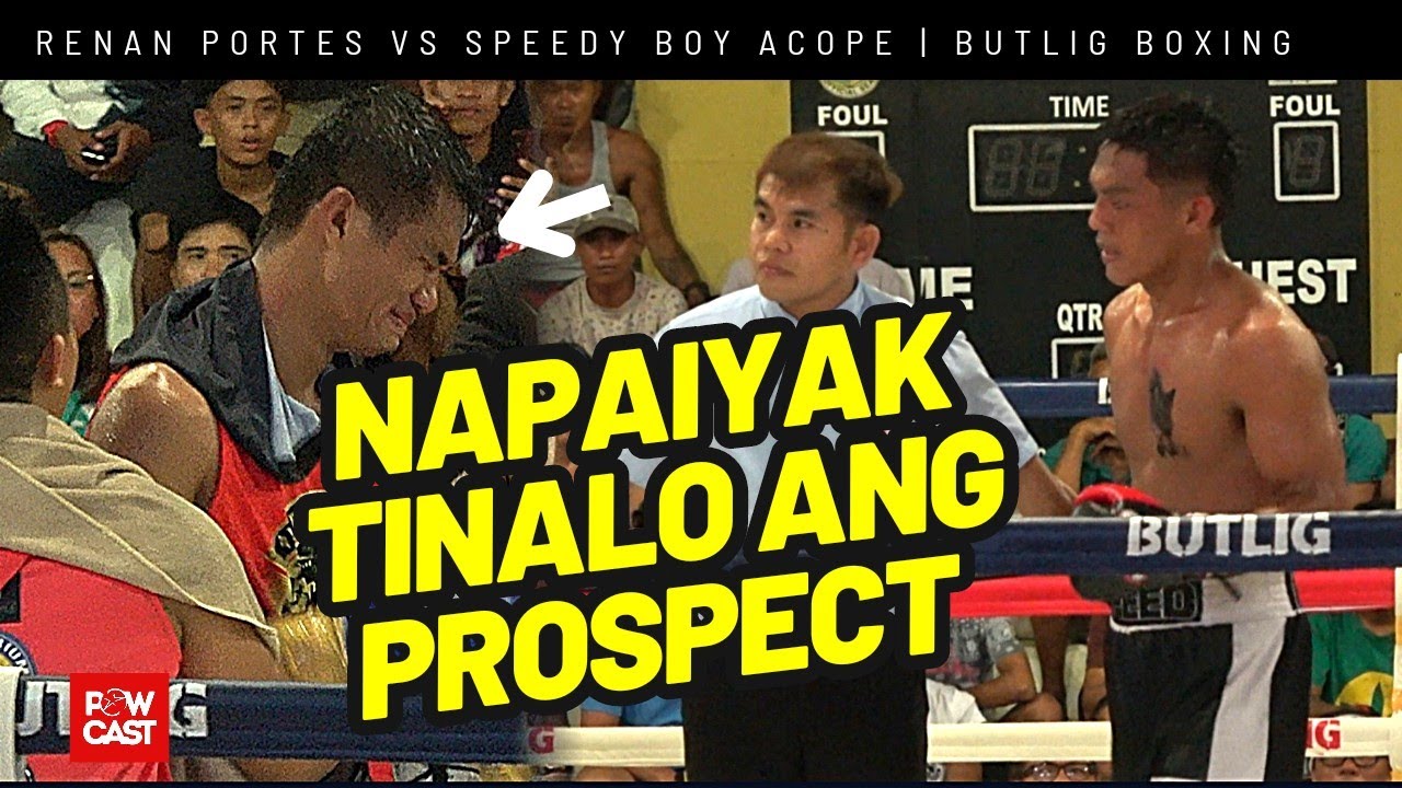 Emosyonal Upset win | Renan Portes vs Speedy Boy Acope | Full Boxing ...