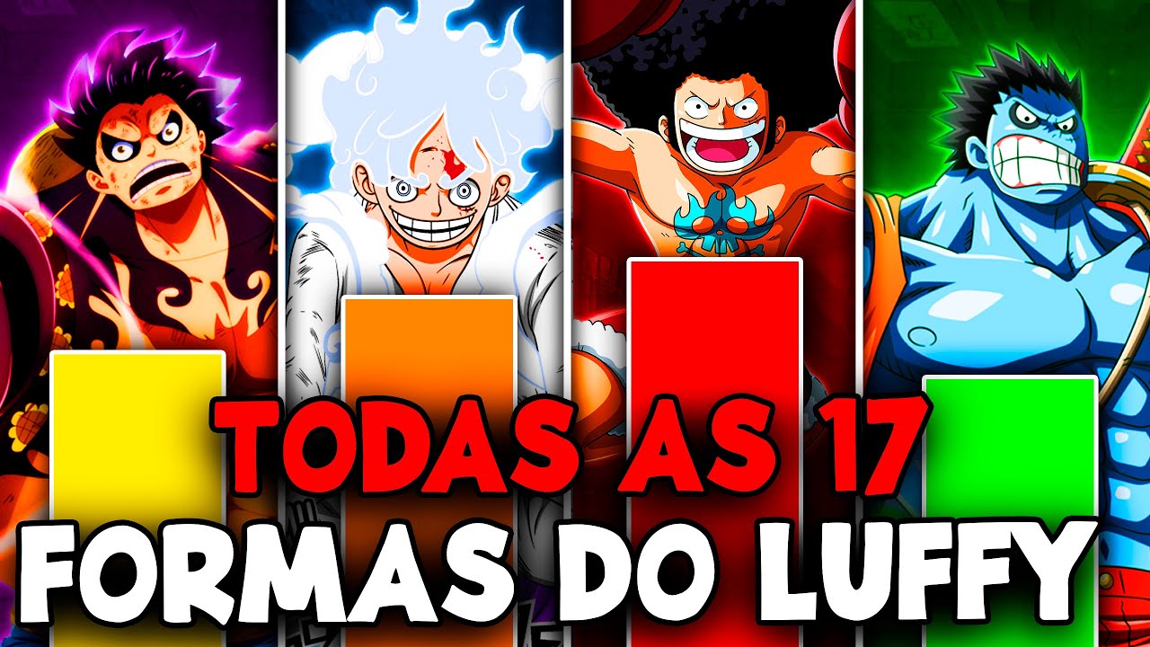 TODAS AS 17 TRANSFORMAÇÕES DO LUFFY RANQUEADAS EM ONE PIECE EM ORDEM ...