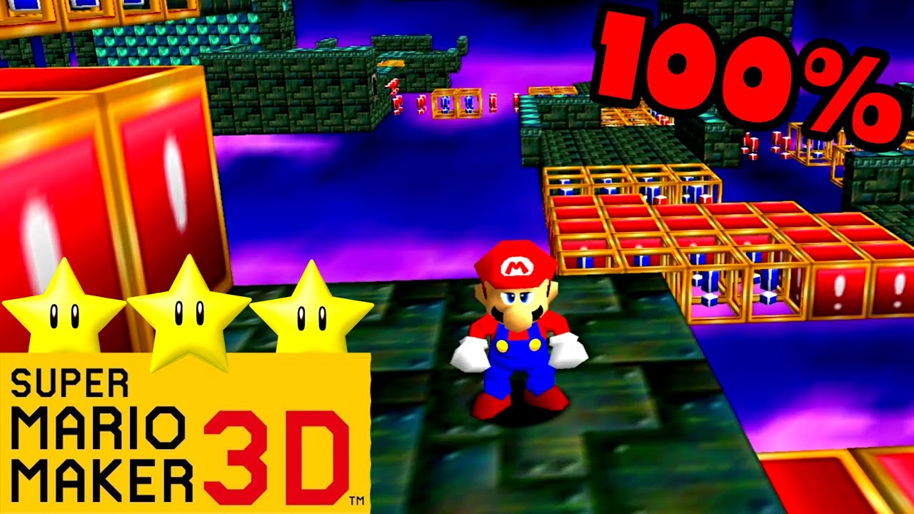 Mario Builder 64 🔨 Blast Block Shrine by Mayro 🔨 100% Walkthrough - YouTube