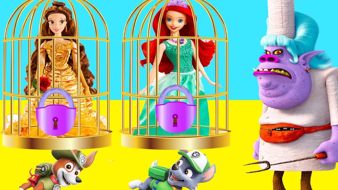 Trolls Chef Pranks Disney Princess with Jail Lock and Key Playset, LOL ...
