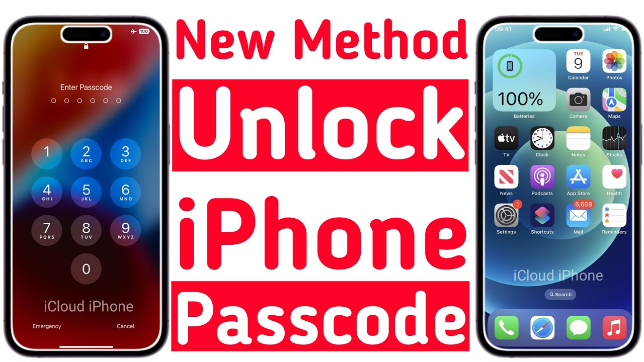 How To Unlock Passcode All Models iPhone | Unlock iPhone If Forget ...
