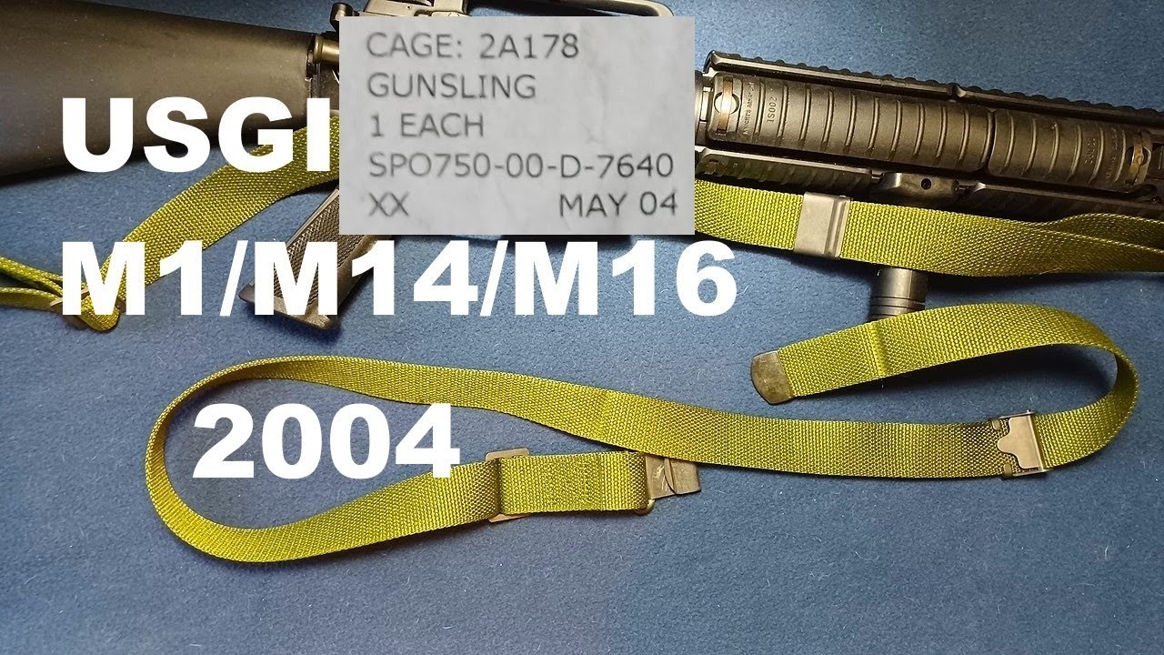 USGI Pattern M1/M14/M16/M4 Canvas Web Sling, 2004 Vintage - YouTube