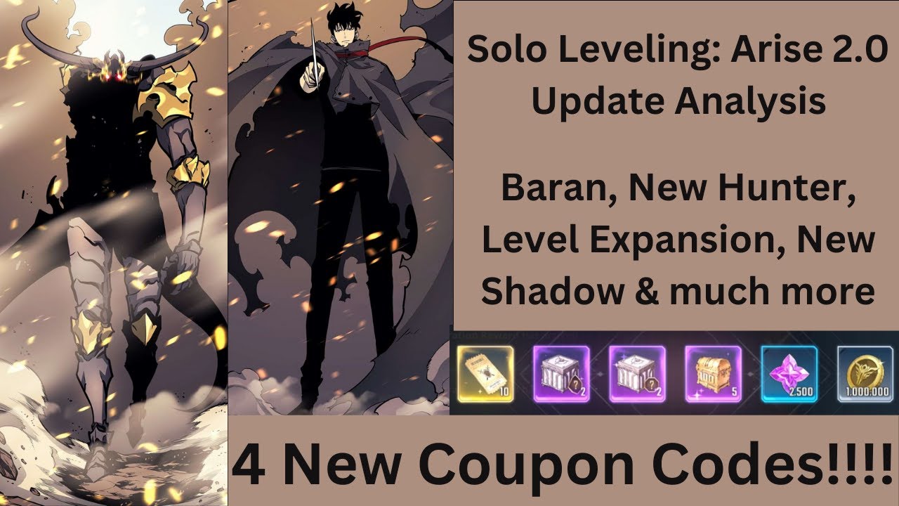 Solo Leveling Arise 2.0 Update Analysis: 4 new redeem codes, Baran, new ...