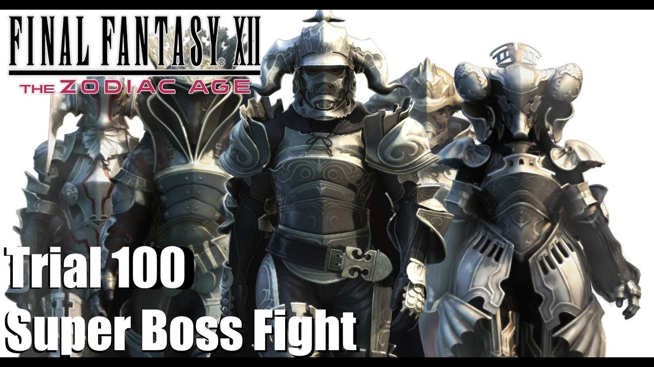 Final Fantasy XII The Zodiac Age - Trial Floor 100 Super Boss Fight ...