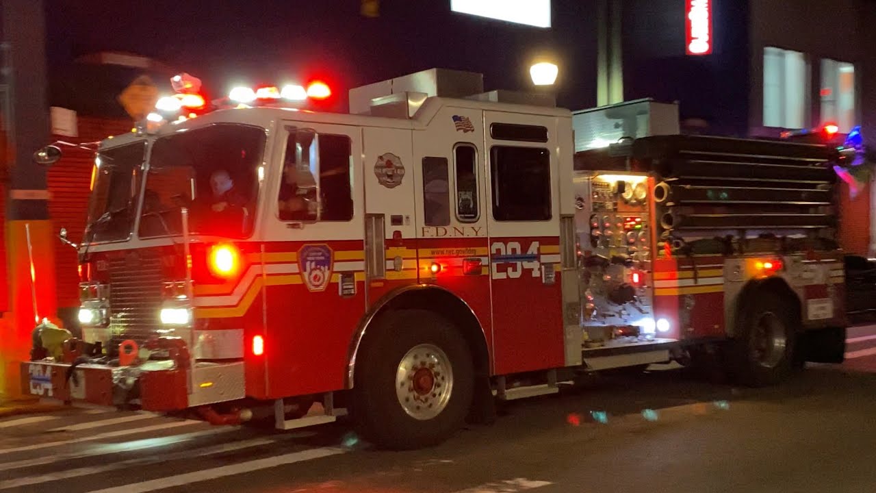 NEW YORK CITY FIRE DEPARTMENT ENGINE 294 AND TILLER LADDER 143 ...