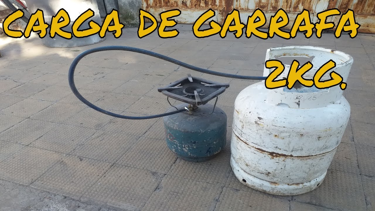 COMO CARGAR UNA GARRAFITA DE 2KG DE GAS DE CAMPING - YouTube