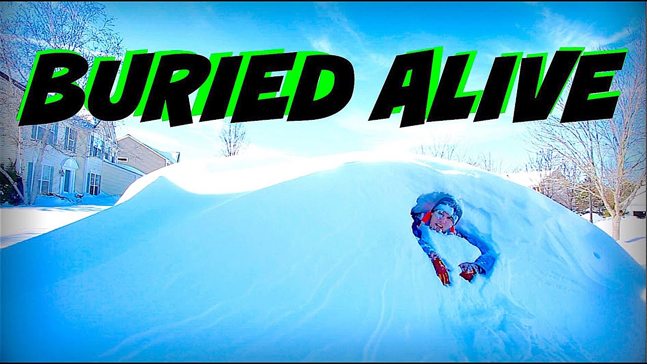MAN BURIED ALIVE UNDER SNOW!!!! - YouTube