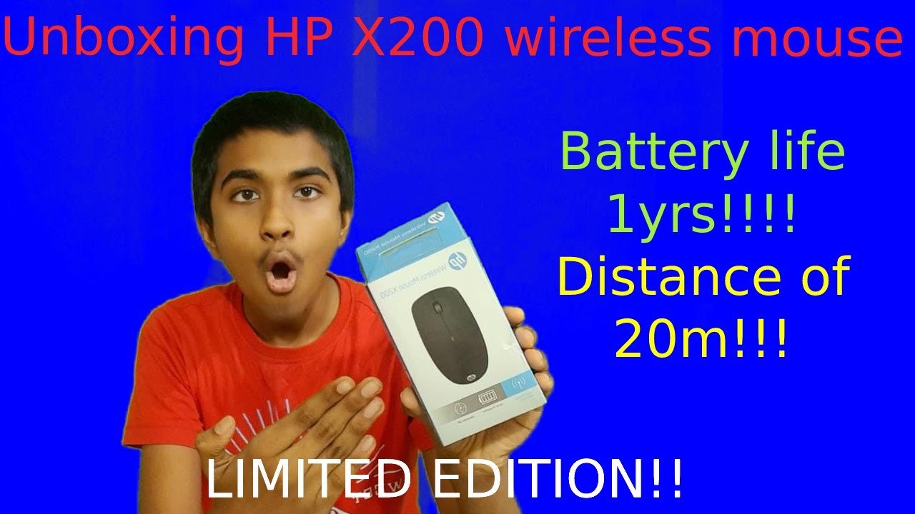HP X200 Wireless Mouse Unboxing | Limited edition | by Tech guru - YouTube