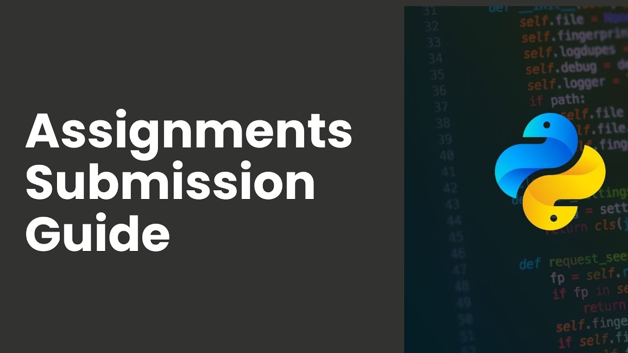 Assignments submission guide - YouTube