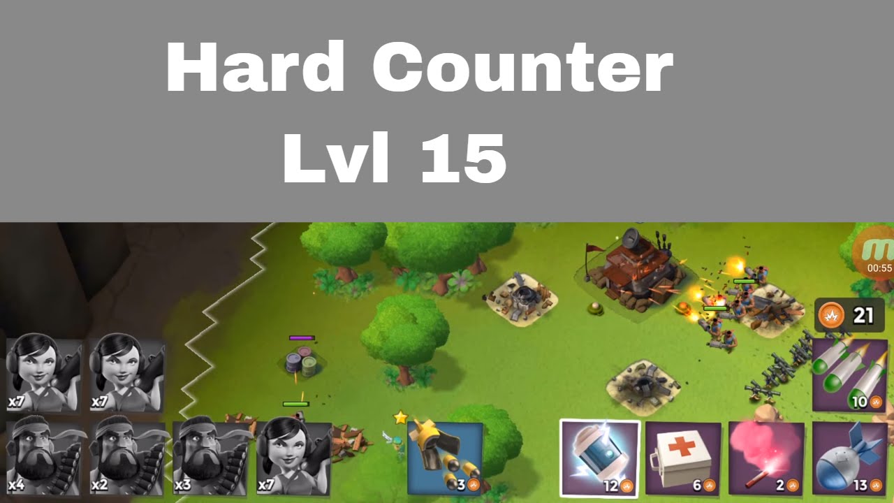 How to beat Hard Counter | Hard Counter Boom Beach | Hard Counter Level ...