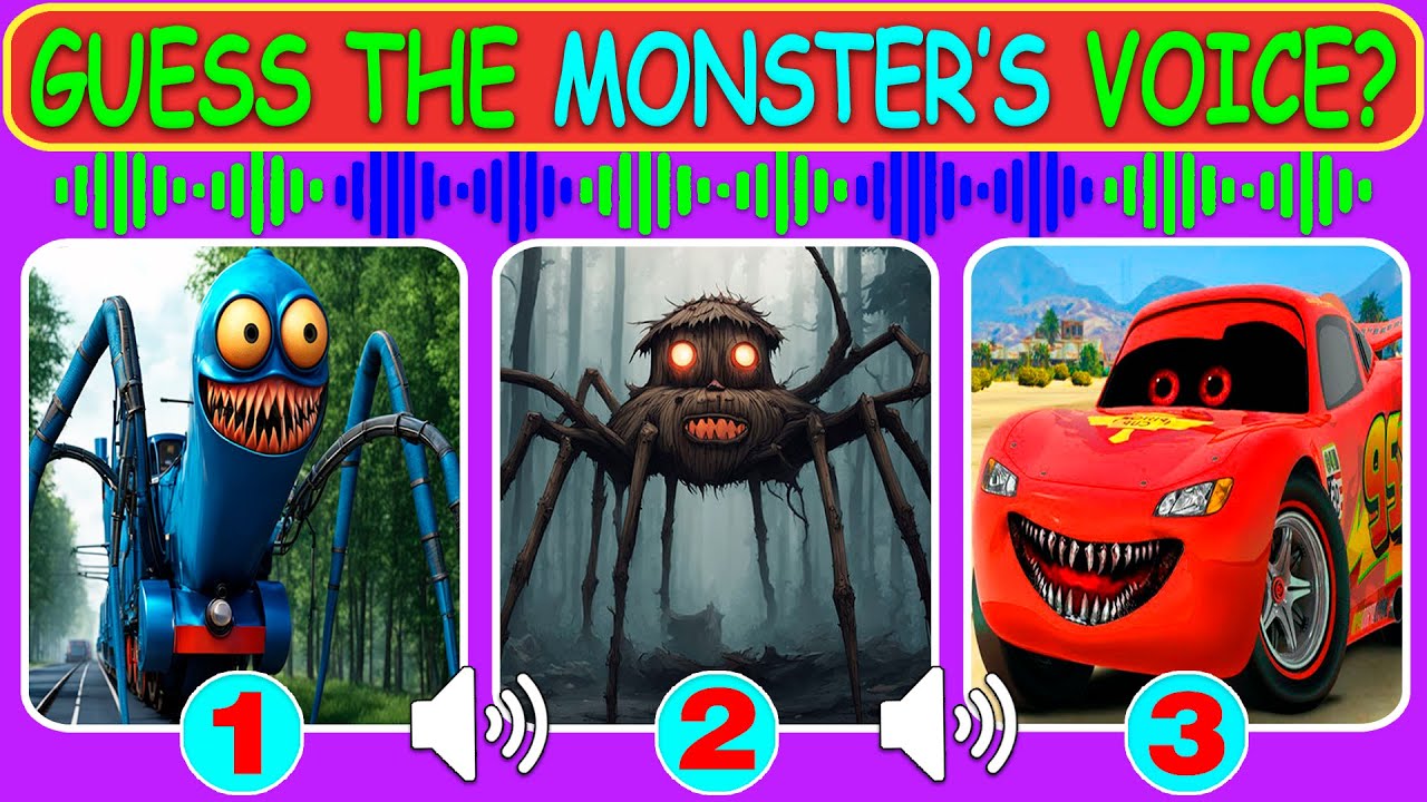 Guess MONSTER’S VOICE | Spider Thomas, Spider House Head, McQueen Eater ...