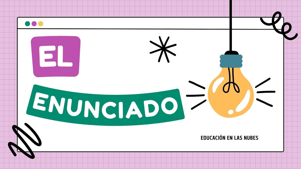 EL ENUNCIADO (Definición y Clases de Enunciados) // LENGUA CASTELLANA Y ...