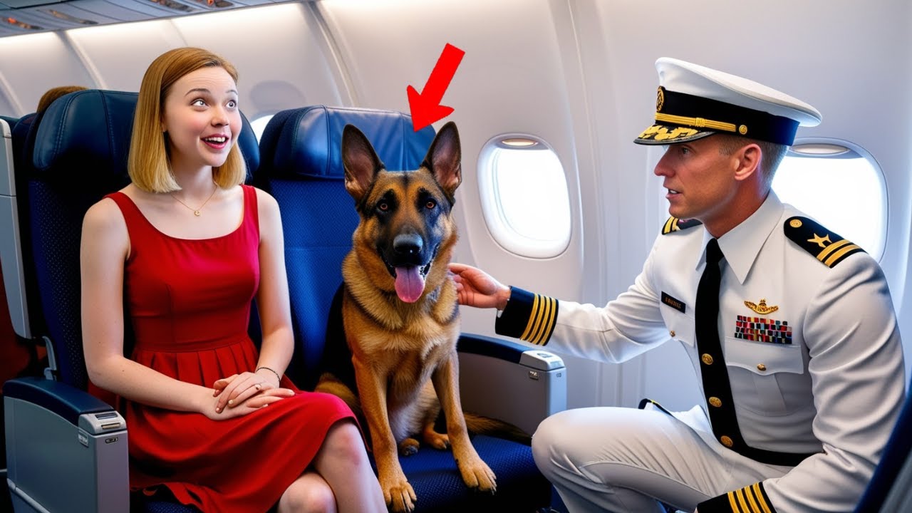 A Little Girl Flying With Her K9 German Shepherd — Pilot Tried To Kick ...