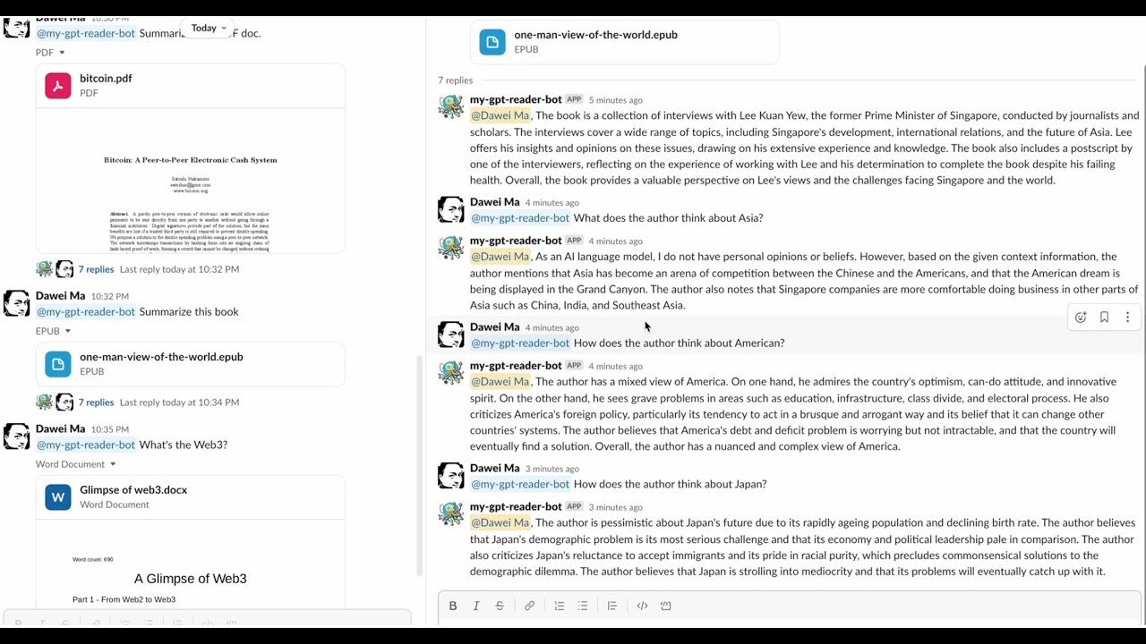 myGPTReader showcase - YouTube