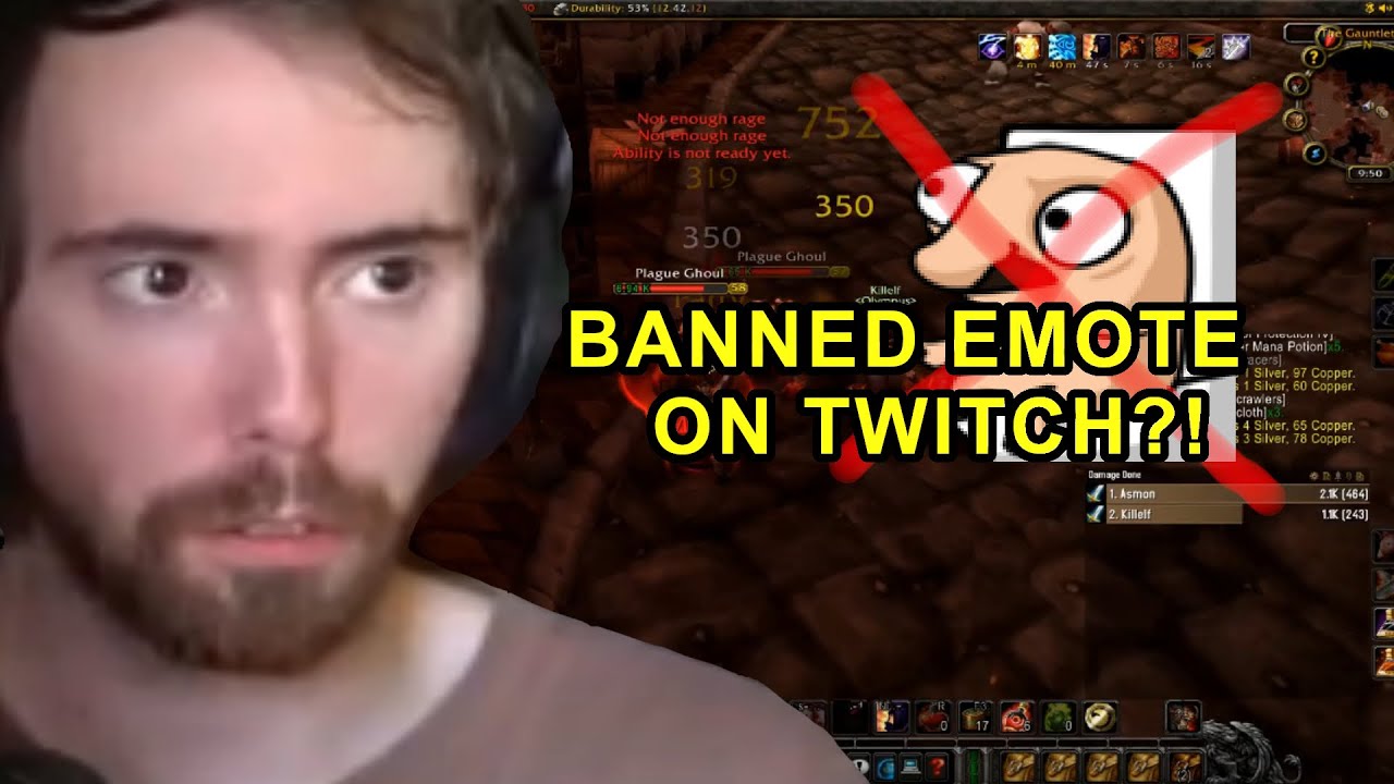 ASMONGOLD REACTS TO EMOTE BANNING ON TWITCH FOLLOWING DANPOTTY BAN ...