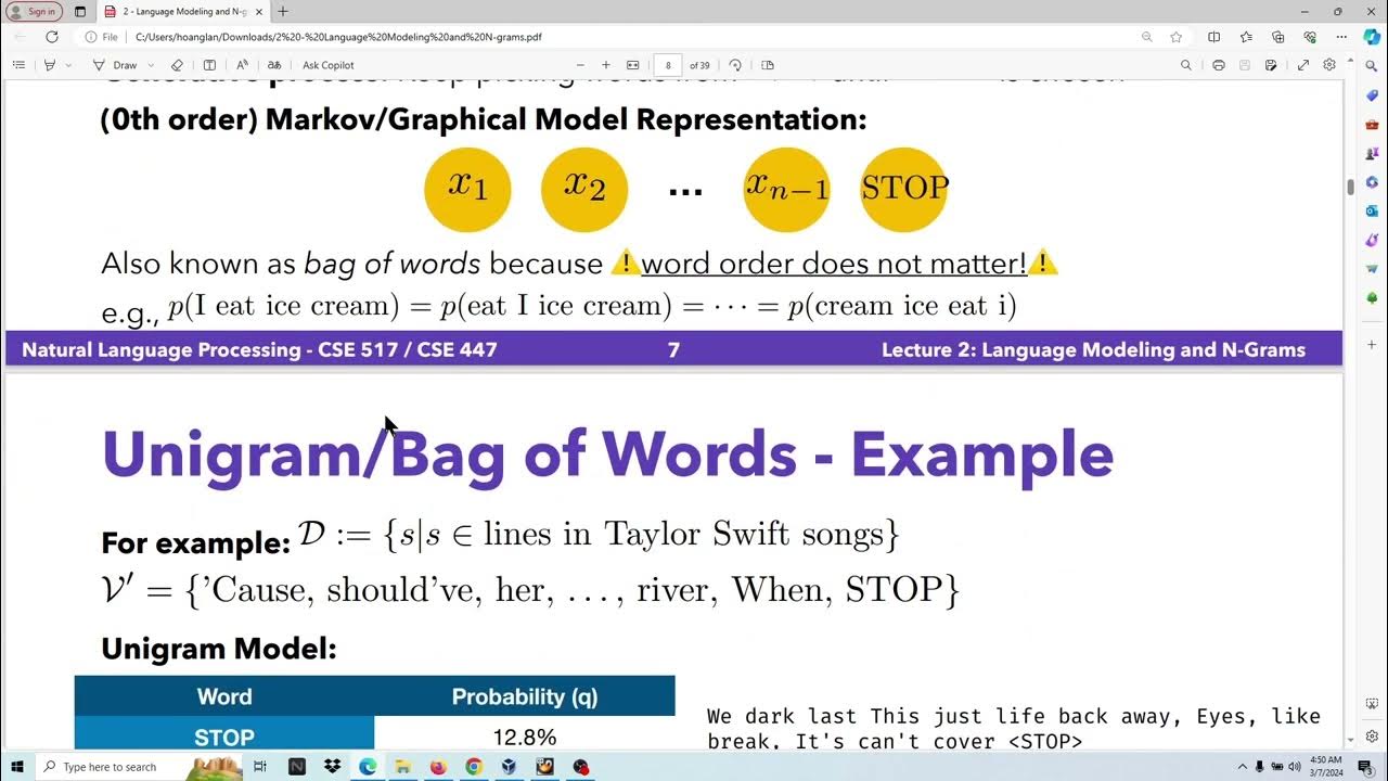 Bài 2: Language Modeling and N-Grams, Natural Language Processing - YouTube