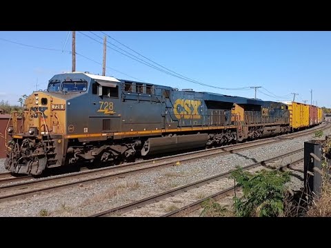 CSAO WPCA-07 Southbound Through CP Hatch With CSX 728/957 on 10/14/2024 - YouTube